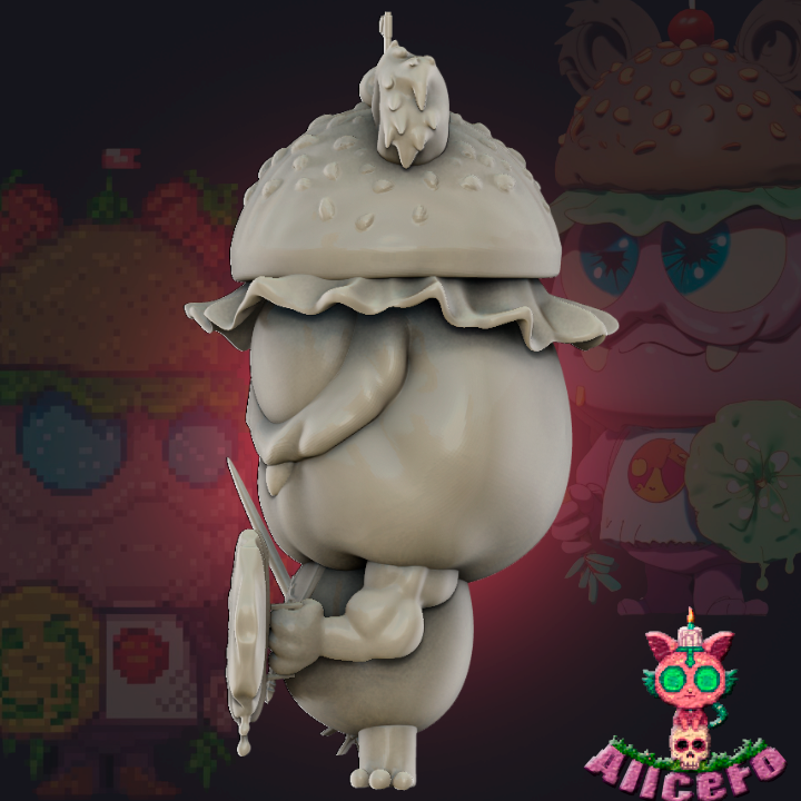 3D Printable Chibi Knight by AliceFo