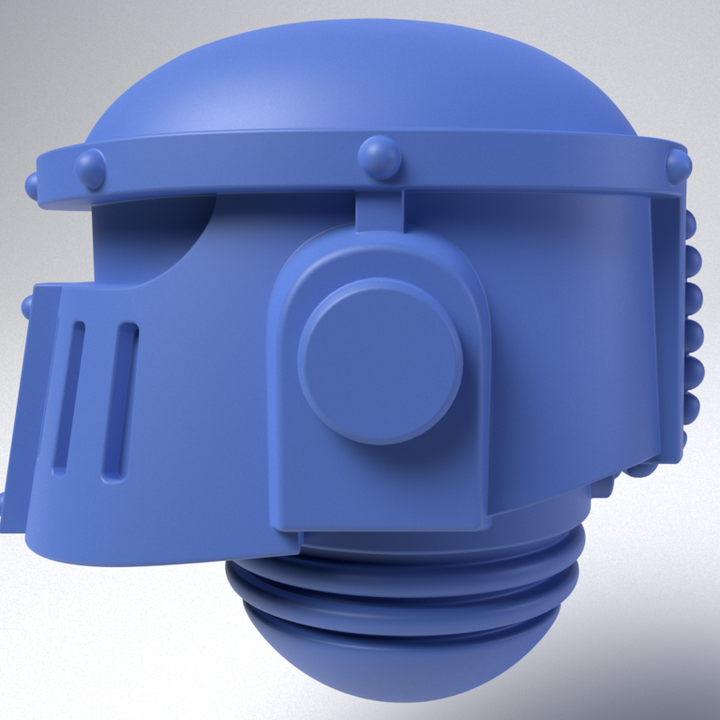 3D Printable Helmet - Original Scale - Version Two Plain 01 by Allan ...