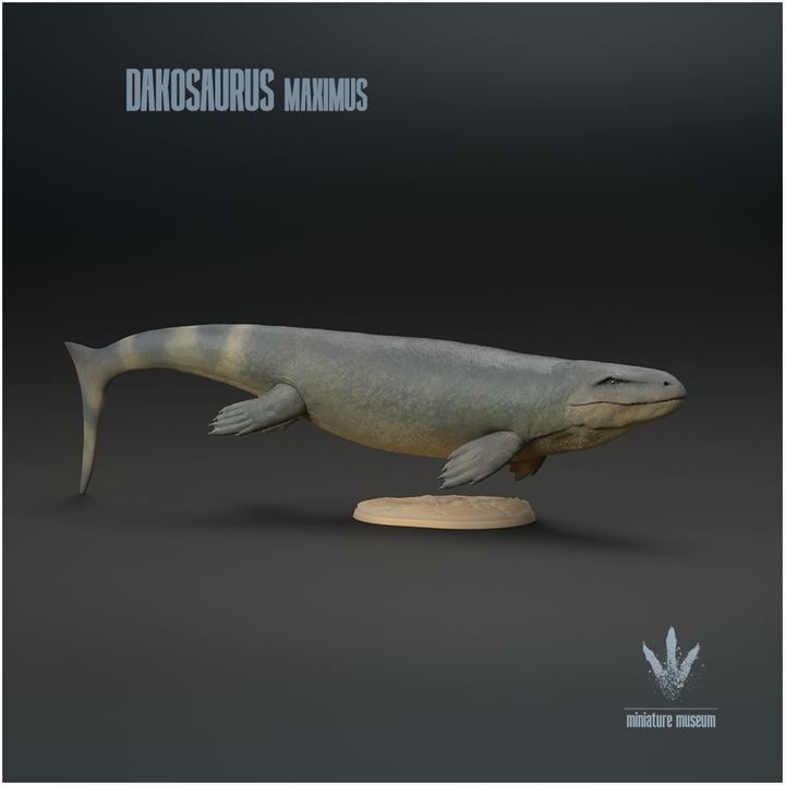 3D Printable Dakosaurus maximus : The Biter Lizard by Miniature Museum