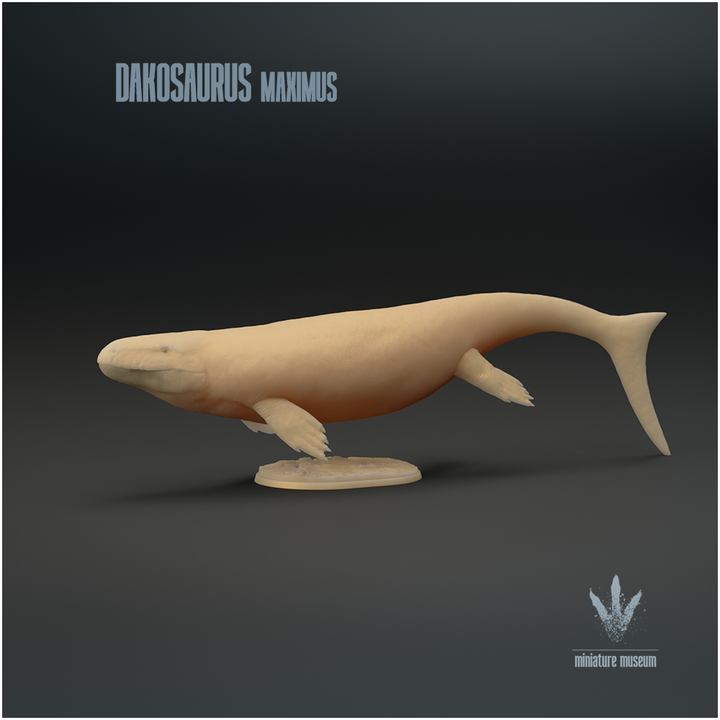 3D Printable Dakosaurus maximus : The Biter Lizard by Miniature Museum