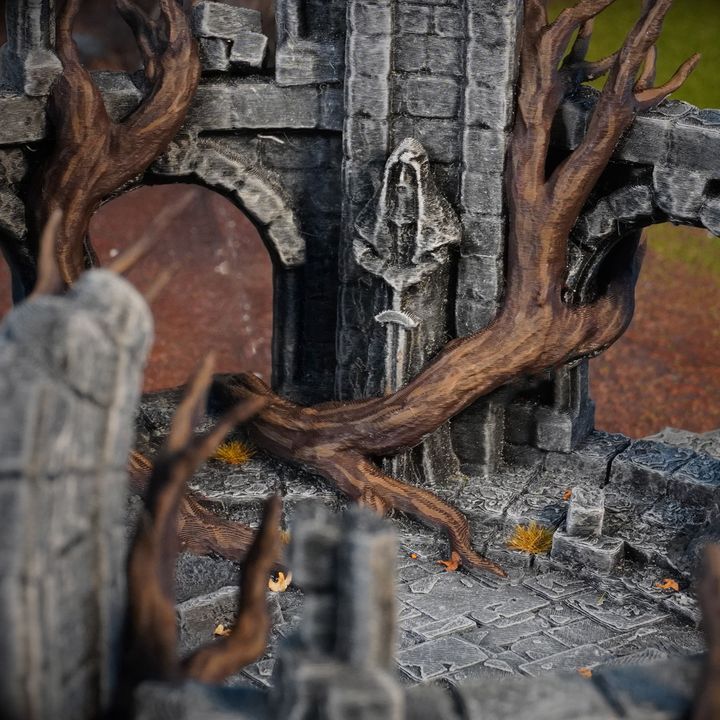3D Printable Hill Top Ruin ~ STL Set by Conquest Creations