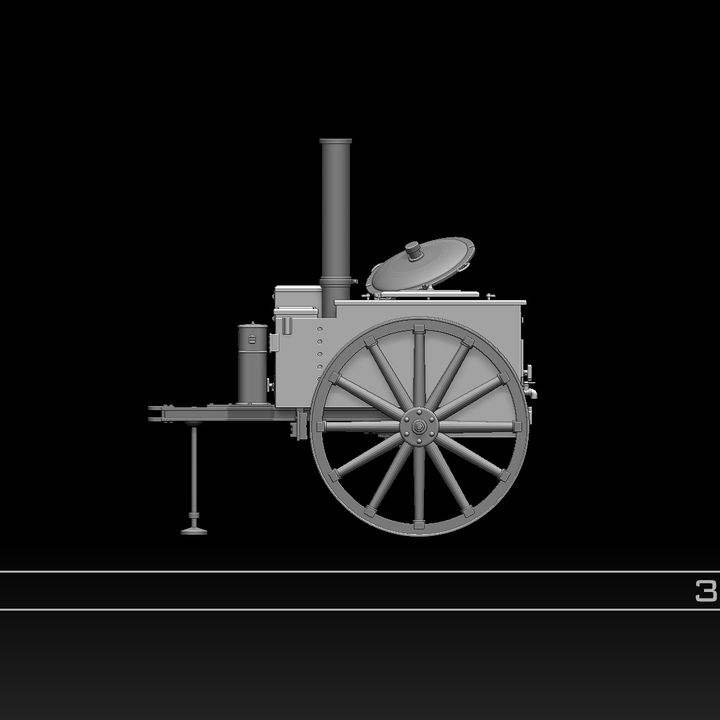 3D Printable field kitchen and german soldiers by Dmitry Tishchenkov
