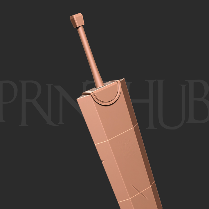 3D Printable Dragon slayer sword Cosplay prop by Printhub