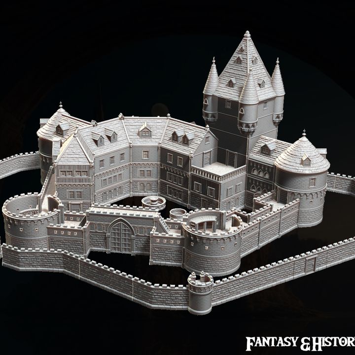Fantasy & Historic Castle - 3D Printable STL Files Campaign - MyMiniFactory
