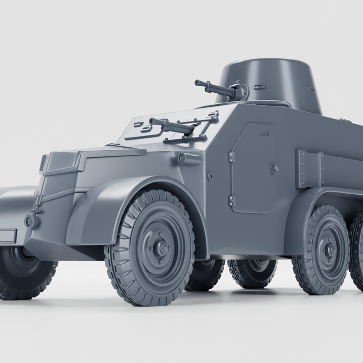 3D Printable Armored car Tatra OA vz.30 (Czech, WW2) by Wargame3d