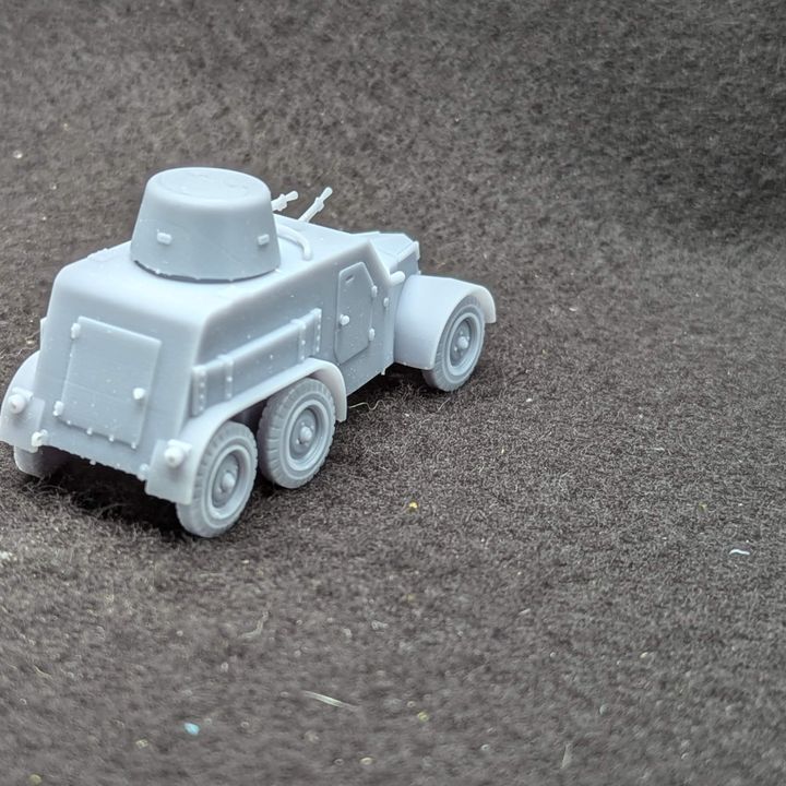 3D Printable Armored car Tatra OA vz.30 (Czech, WW2) by Wargame3d