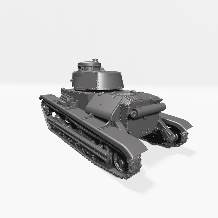 3D Printable Light Tank CKD LT vz.34 (Skoda) (Czech, WW2) by Wargame3d