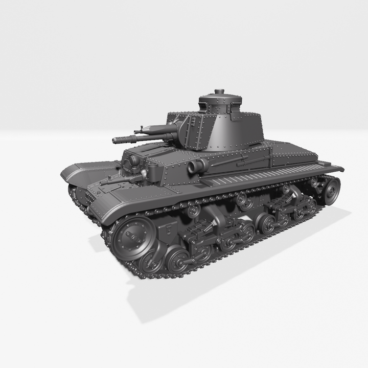 3D Printable Light Tank CKD LT vz.35 (Skoda) (Czech, WW2) by Wargame3d