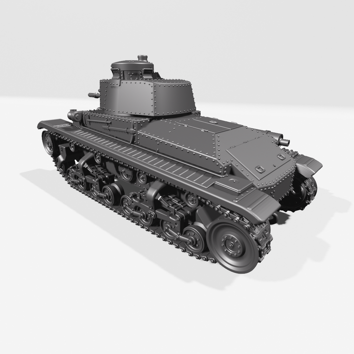 3D Printable Light Tank CKD LT vz.35 (Skoda) (Czech, WW2) by Wargame3d
