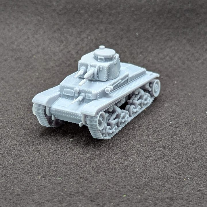 3D Printable Light Tank CKD LT vz.35 (Skoda) (Czech, WW2) by Wargame3d