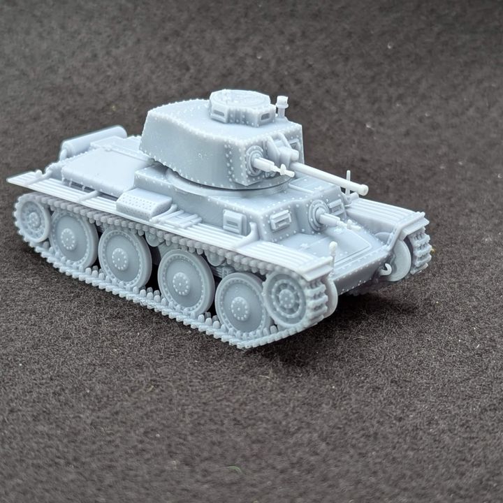 3D Printable Light Tank CKD LT Vz.38 (Skoda) (Czech, WW2) by Wargame3d