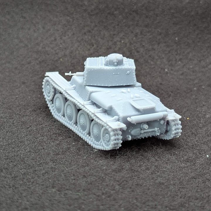 3D Printable Light Tank CKD LT Vz.40 (Skoda) - 2 options (Czech, WW2 ...