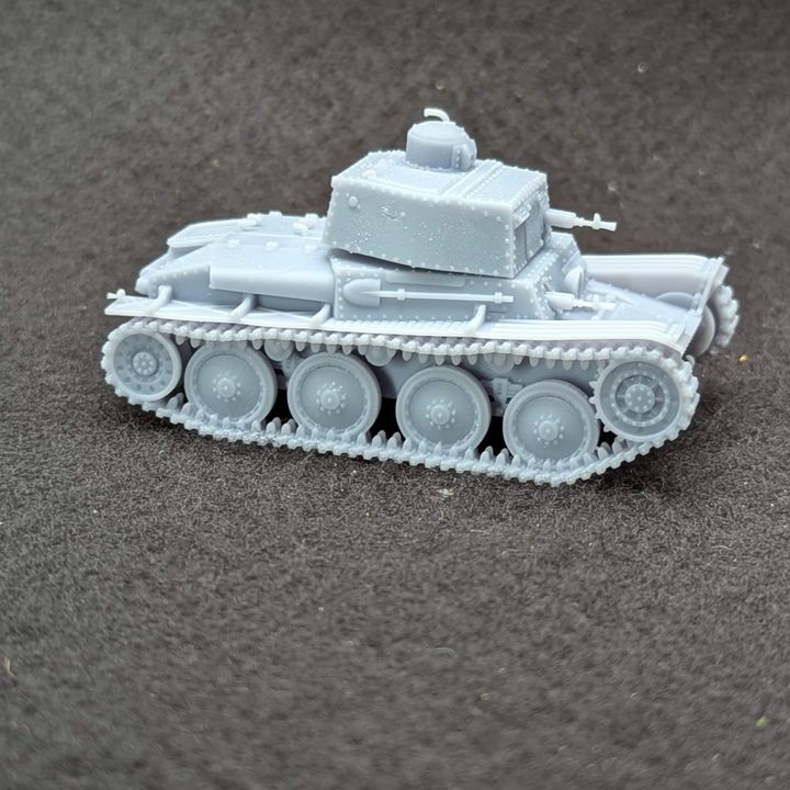 3D Printable Light Tank CKD LT Vz.40 (Skoda) - 2 options (Czech, WW2 ...