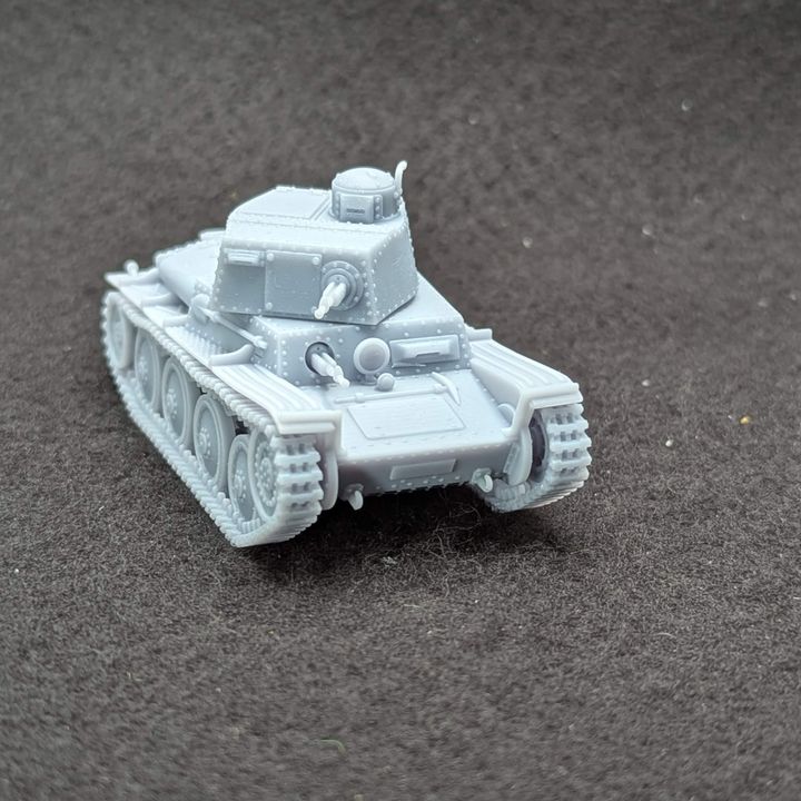 3D Printable Light Tank CKD LT Vz.40 (Skoda) - 2 options (Czech, WW2 ...