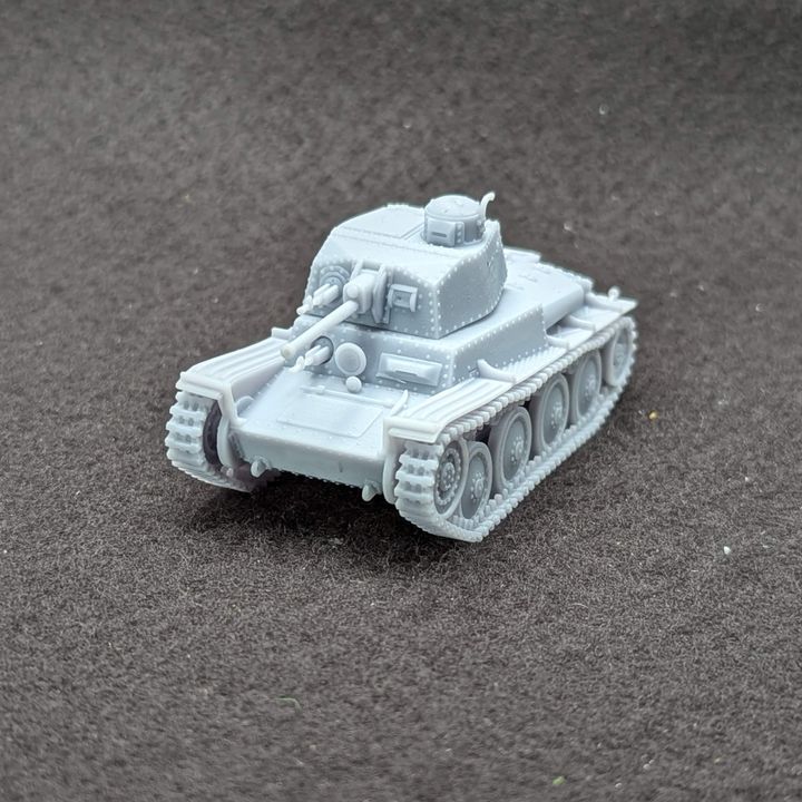 3D Printable Light Tank CKD LT Vz.40 (Skoda) - 2 options (Czech, WW2 ...