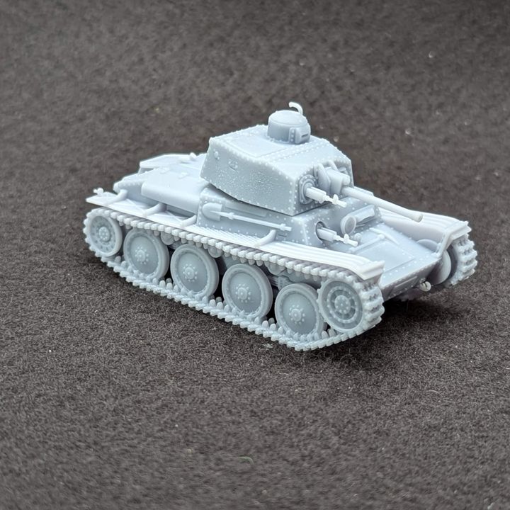 3D Printable Light Tank CKD LT Vz.40 (Skoda) - 2 options (Czech, WW2 ...