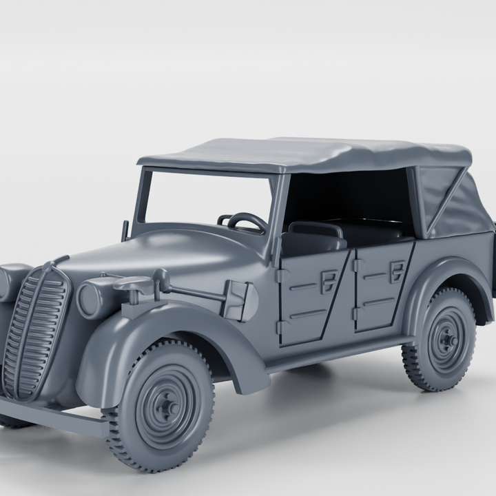 3D Printable Tatra 57k “Hadimska” - opened and closed (Czech, WW2) by ...