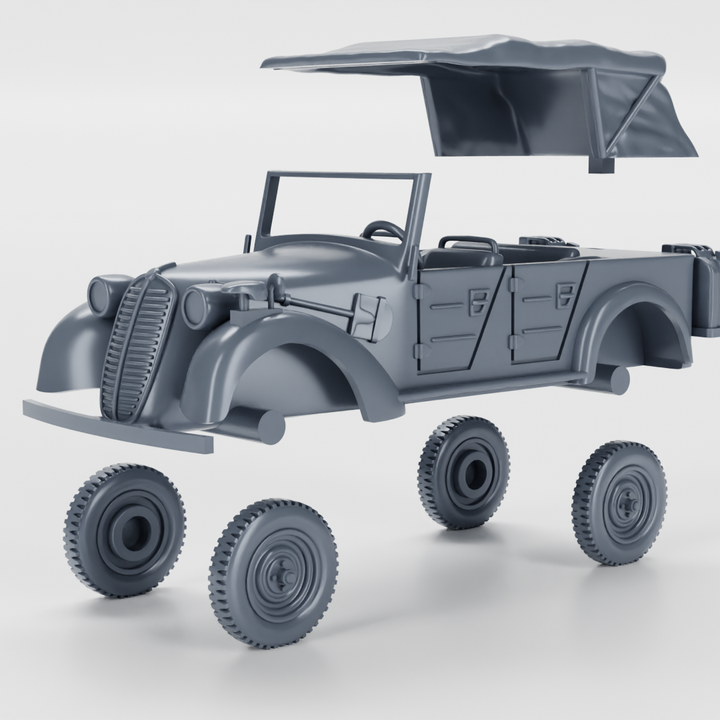 3D Printable Tatra 57k “Hadimska” - opened and closed (Czech, WW2) by ...