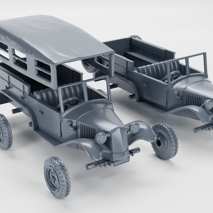 3D Printable Tatra Koprivnice T-72 (6-wheeled) (Czech, WW2) by Wargame3d