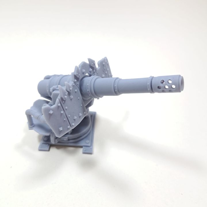 3D Printable Ork Scrap Cannon by Mike Jansen