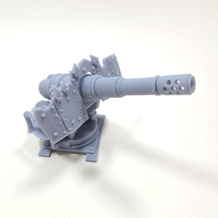 3D Printable Ork Scrap Cannon by Mike Jansen