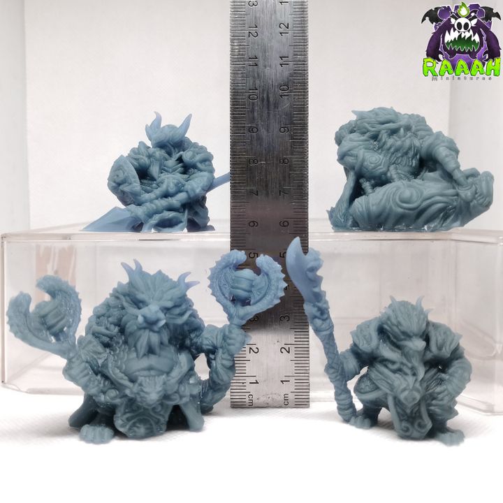 3D Printable Dragonspawn [SUPPORT FREE] by RAAAH Miniatures