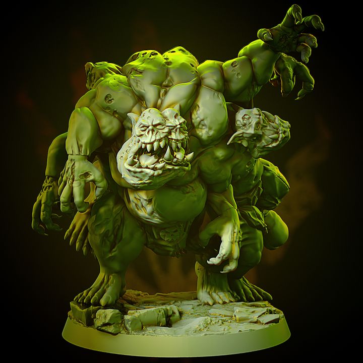 3D Printable MrModulork's Rat King Orc Zombie by MrModulork
