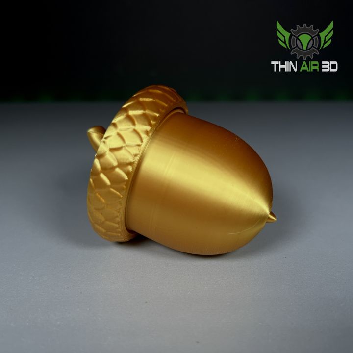 3D Printable Acorn Stash Jar / Geocache by Thin Air 3D