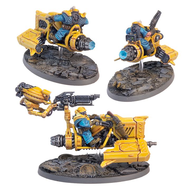 3D Printable Supermassive Space Dwarves: Trigrav Jetbikes by Treadhead Rad