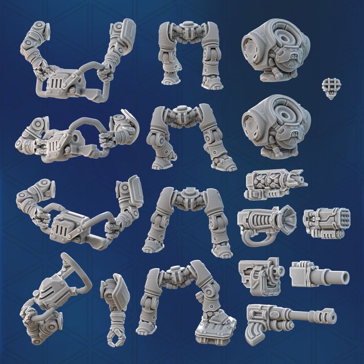 3D Printable Supermassive Space Dwarves Kickstarter Bundle by Treadhead Rad