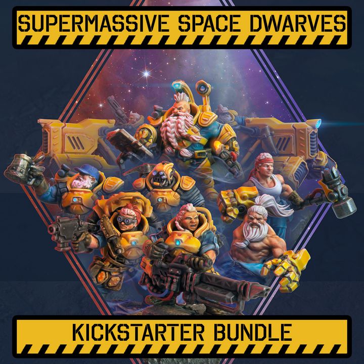 3D Printable Supermassive Space Dwarves Kickstarter Bundle by Treadhead Rad
