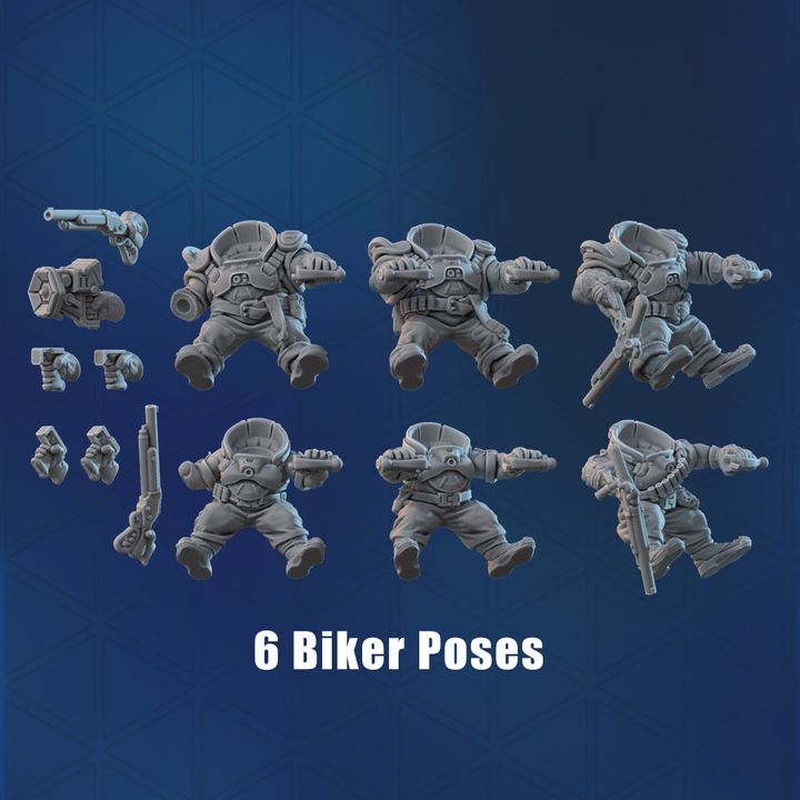 3D Printable Supermassive Space Dwarves Kickstarter Bundle by Treadhead Rad