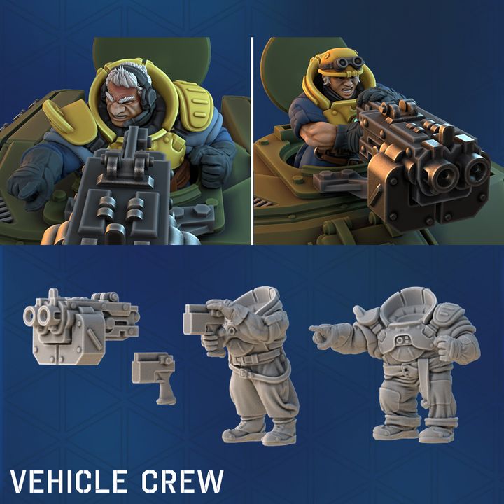 3D Printable Supermassive Space Dwarves Kickstarter Bundle by Treadhead Rad