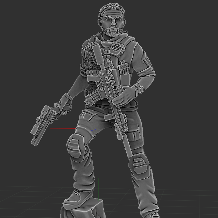 3D Printable Task Force operators by BomberShrimp