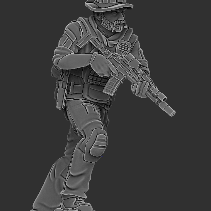3D Printable Task Force Captain by BomberShrimp