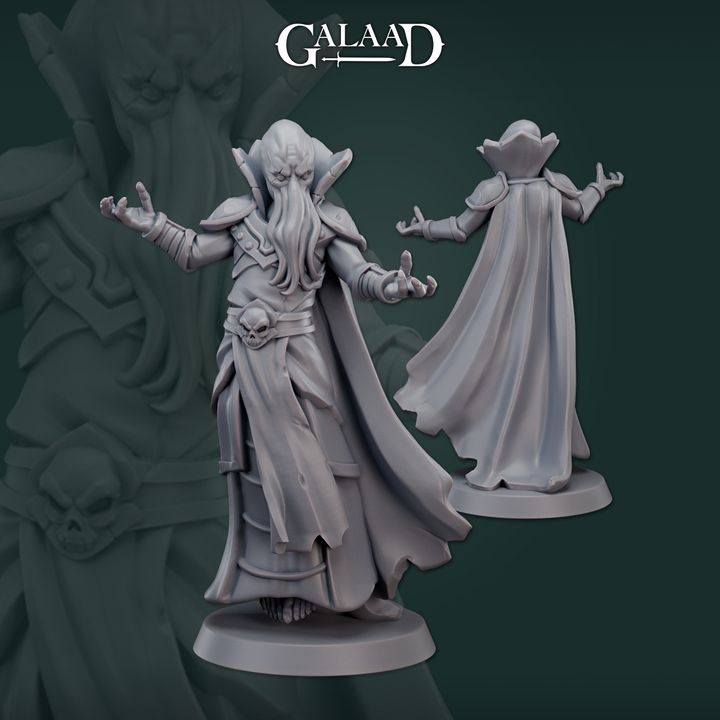 3D Printable mind flayer 02 by Galaad Miniatures