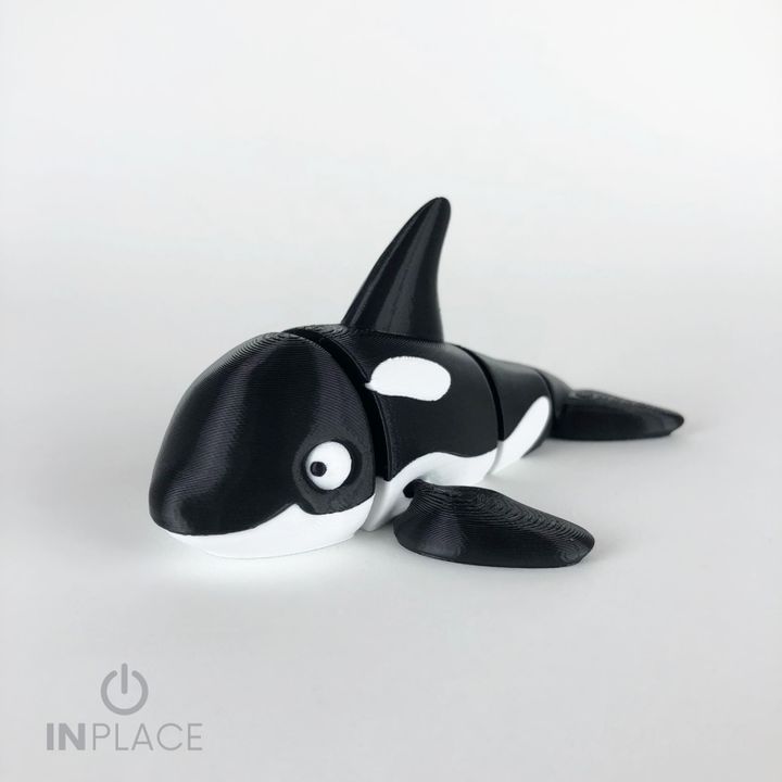 3D Printable Cute Orca Articulated by Inplace