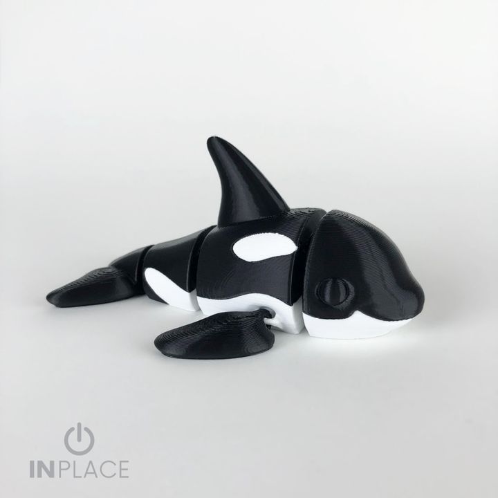 3D Printable Cute Orca Articulated by Inplace