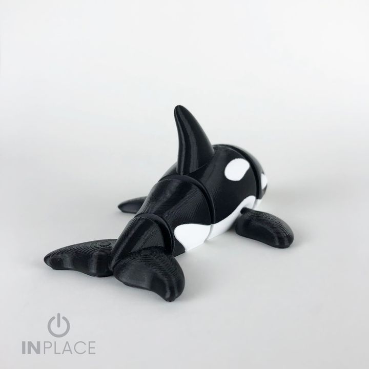 3D Printable Cute Orca Articulated by Inplace