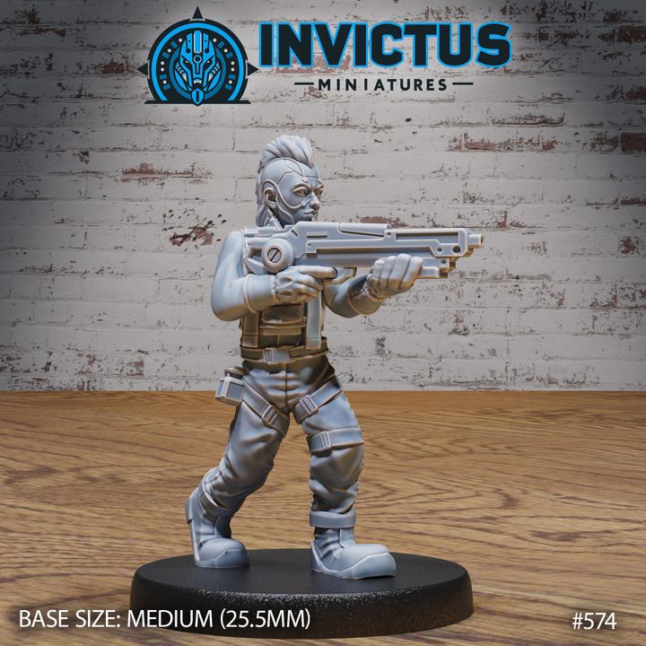 3D Printable Cyber Thug / Alien Ship Warrior / Space Assassin Crew ...