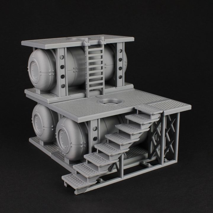 3D Printable Fuel Tank Stockpile by Tesseract Tomb