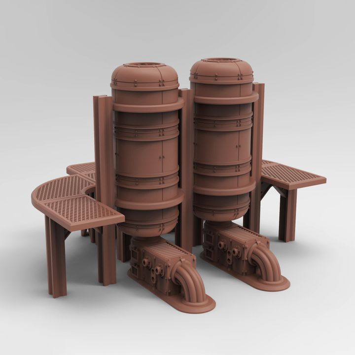 3D Printable Oil Tanks by Tesseract Tomb