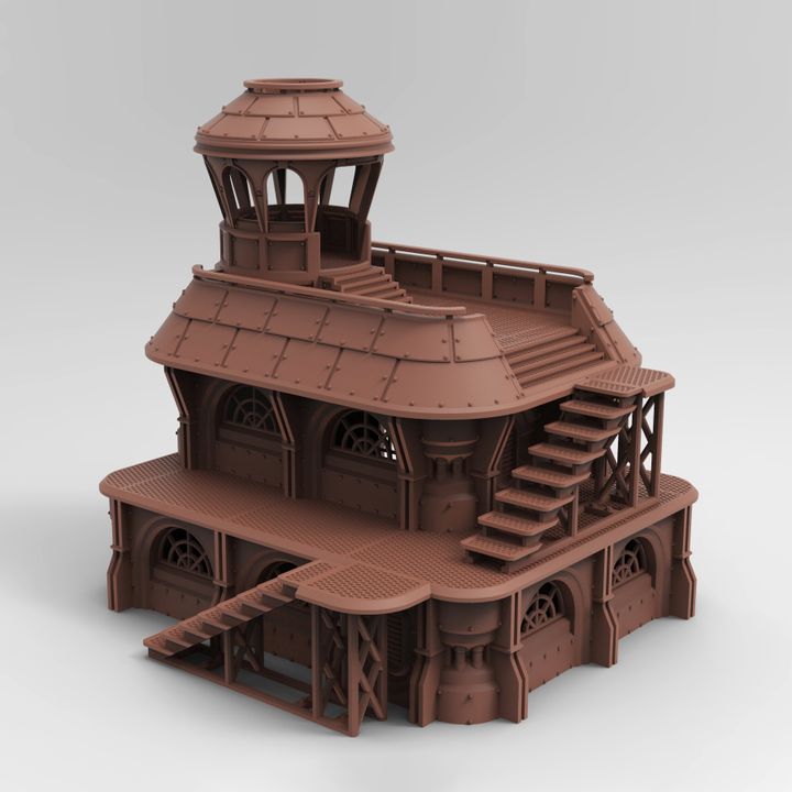 3D Printable Dockyard Warehouse by Tesseract Tomb