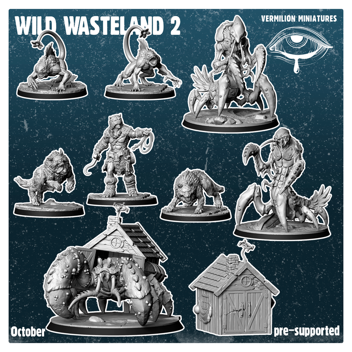 3D Printable Wild Wasteland 2 collection by Vermilion Miniatures