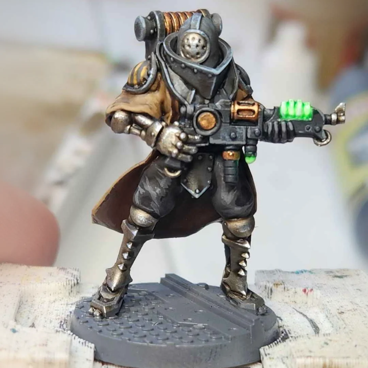 3D Printable Steelborn Vanguard by Frigid Miniatures