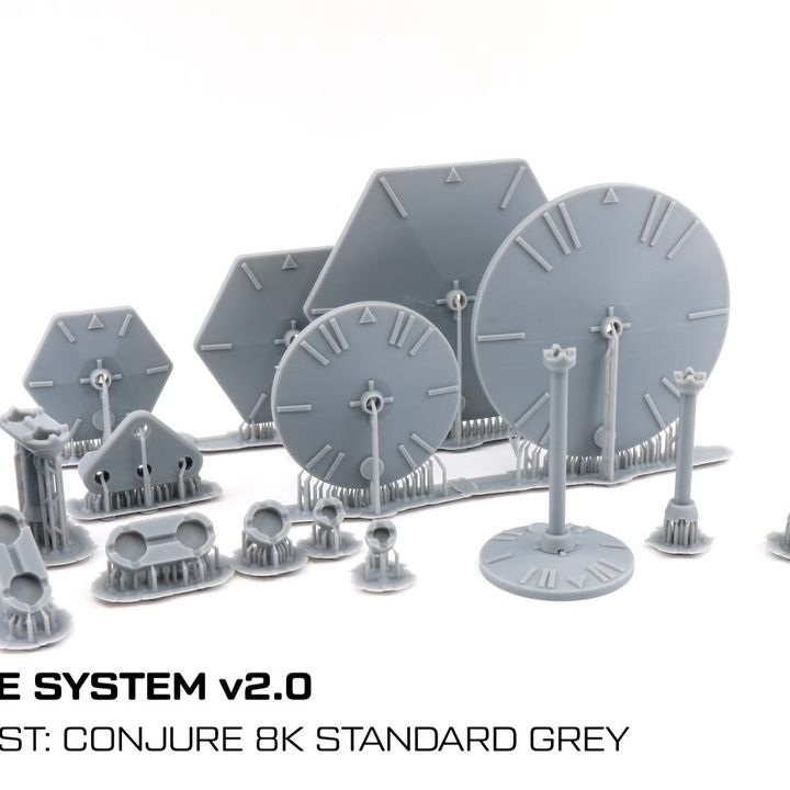 3D Printable M2 Base System - Modular Flight Stands for Tabletop Combat by Martian Models
