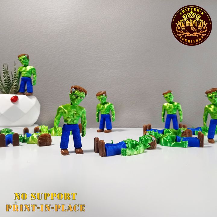 3D Printable Flexi Mini Frankenstein | Halloween Special | No support ...