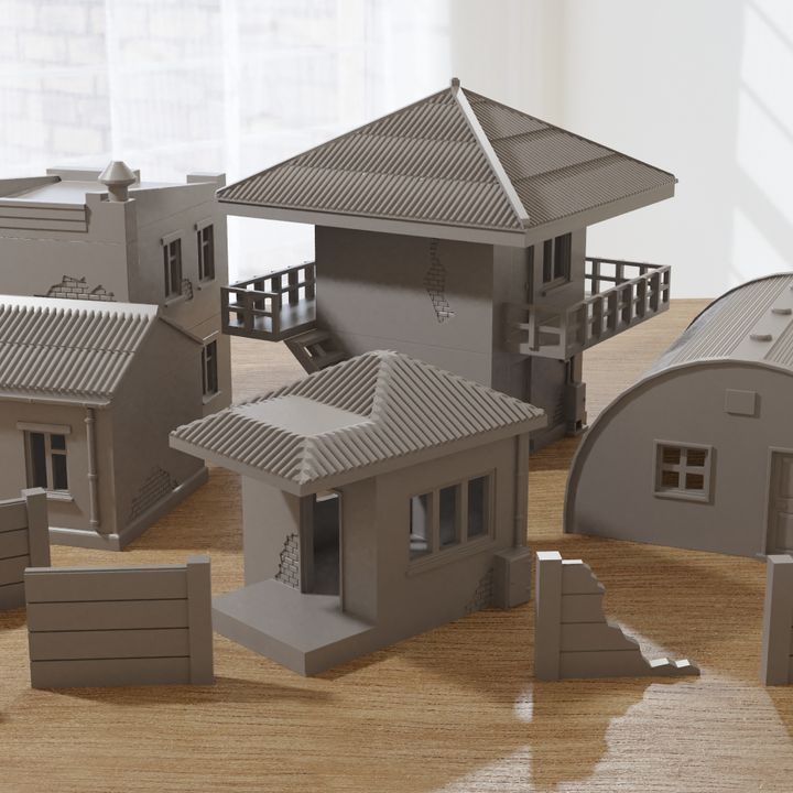 3D Printable East European Military Outpost Set - Zona Alfa - Cold War ...