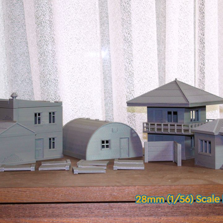 3D Printable East European Military Outpost Set - Zona Alfa - Cold War ...