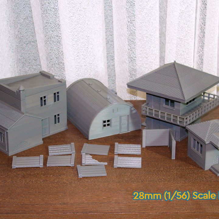 3D Printable East European Military Outpost Set - Zona Alfa - Cold War ...